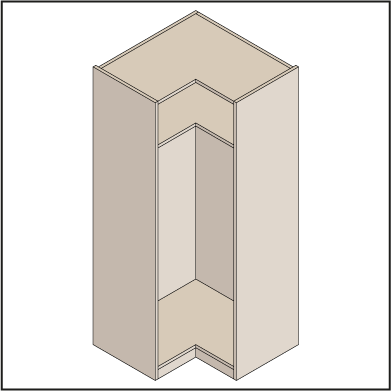 L Shape Corner Wardrobe Units